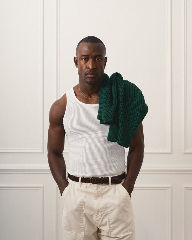 Cotton Fisherman Knit Sweater – Every Other Thursday